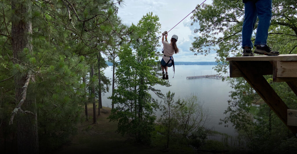 Zipline Wind Creek State Park - Alabama - Screaming Eagle